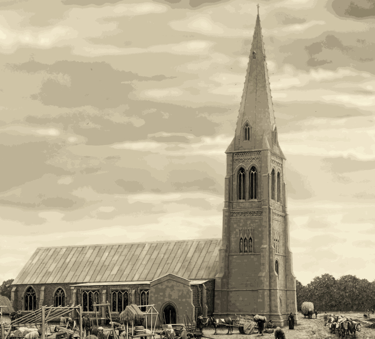 Market Harborough in the summer of 1400 - Market Harborough